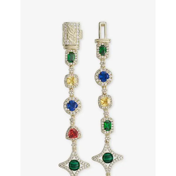 GLD Gemstone -plated Chain Bracelet