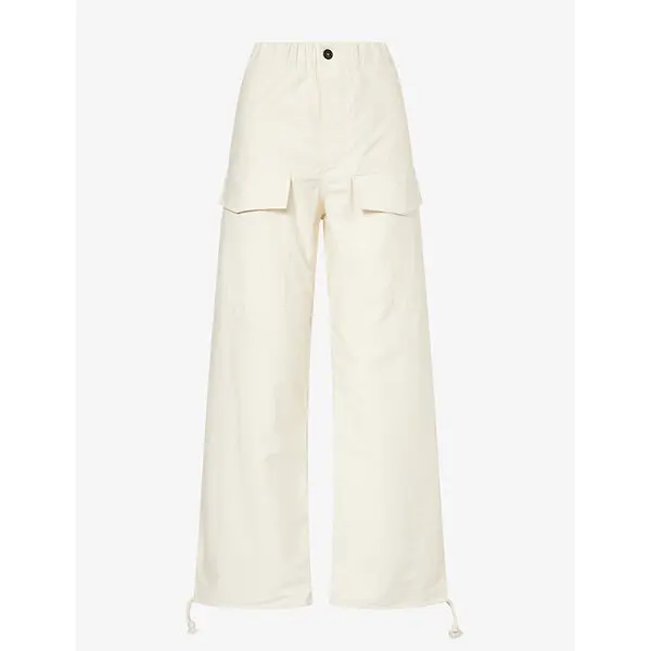 JW Anderson Parachute Cotton Track Trousers - Ivory