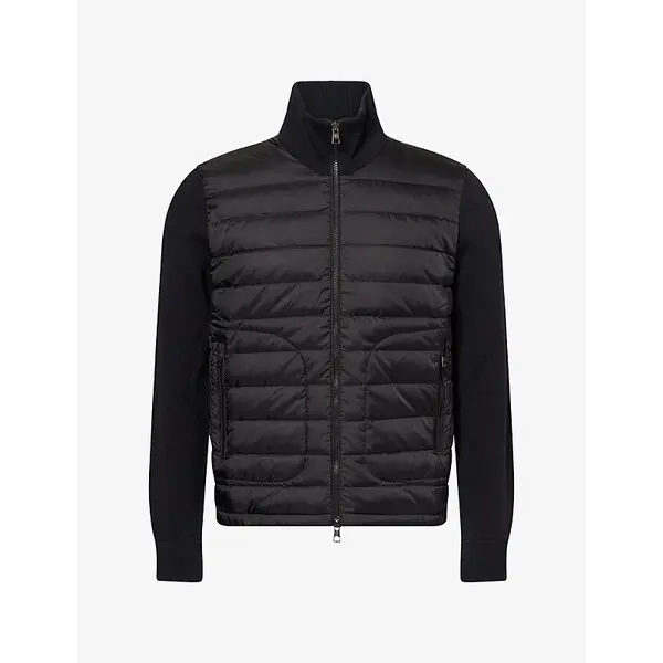 Moncler Hybrid Zip-up Padded Knit Cardigan