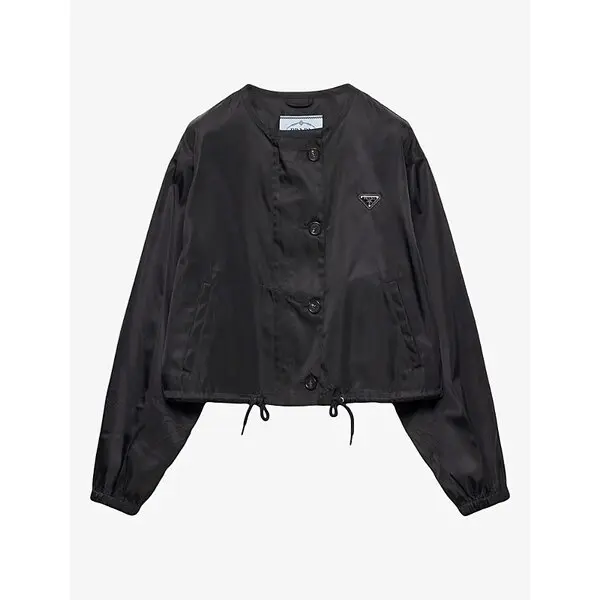 Prada Re-nylon Cropped Blouson Jacket