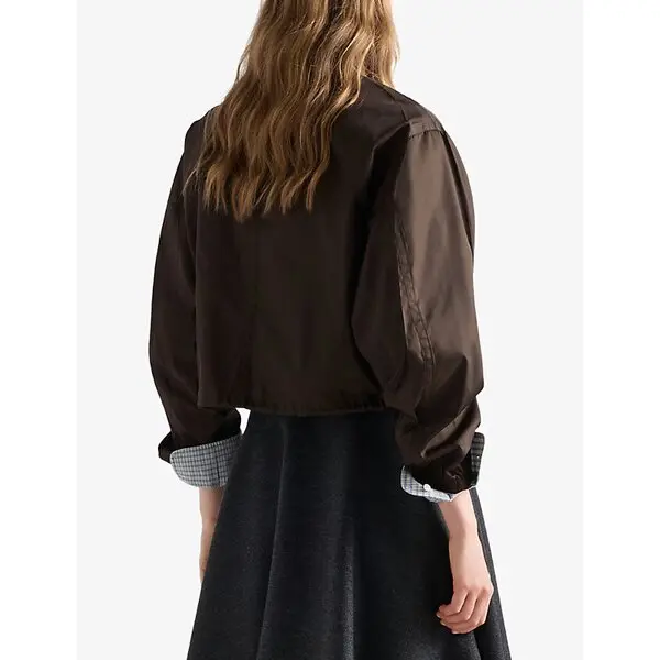 Prada Re-nylon Cropped Blouson Jacket