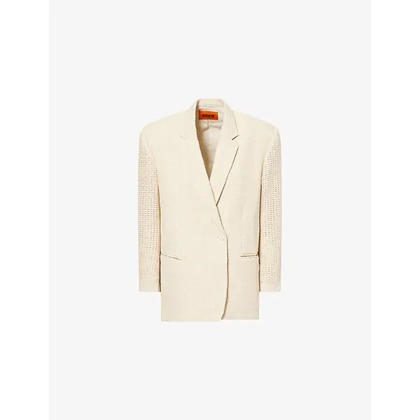 REBIRTH Oversize Single-breasted Knitted Jacket
