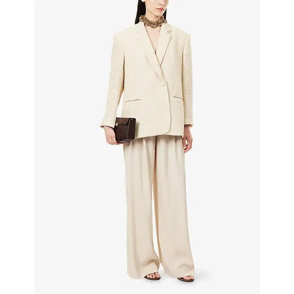 REBIRTH Oversize Single-breasted Knitted Jacket