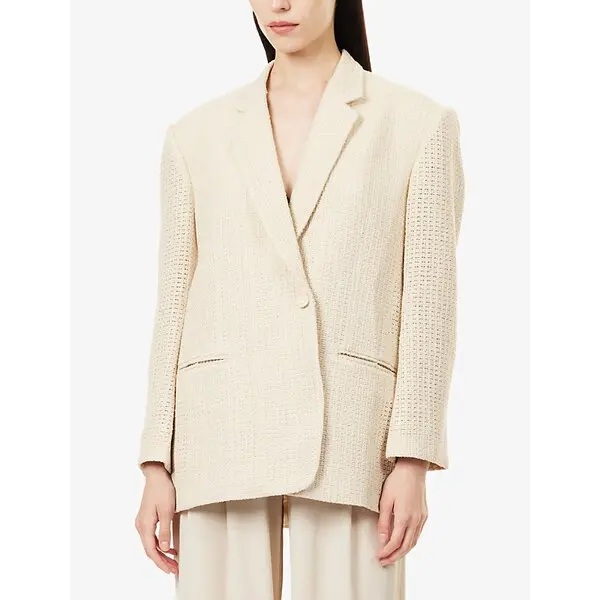 REBIRTH Oversize Single-breasted Knitted Jacket