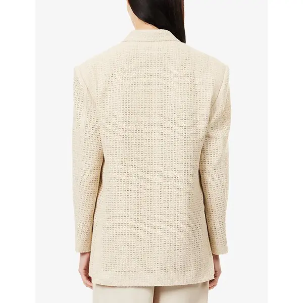 REBIRTH Oversize Single-breasted Knitted Jacket