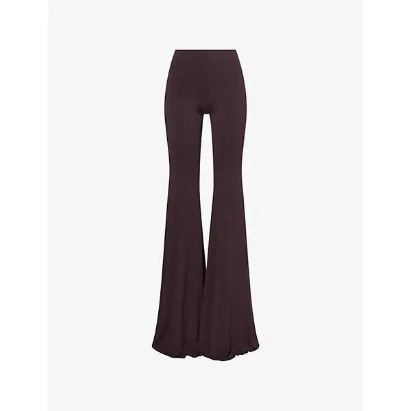 REBIRTH Kick Flared Stretch-woven Trousers