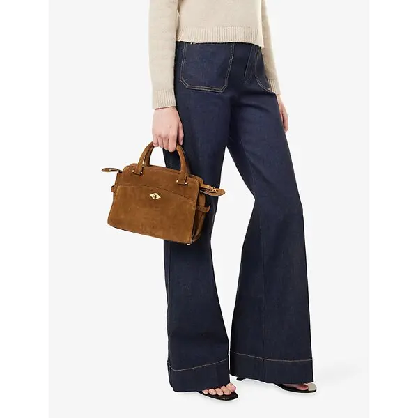 METIER Private Eye Mini Suede Top-handle Bag