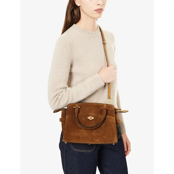 METIER Private Eye Mini Suede Top-handle Bag