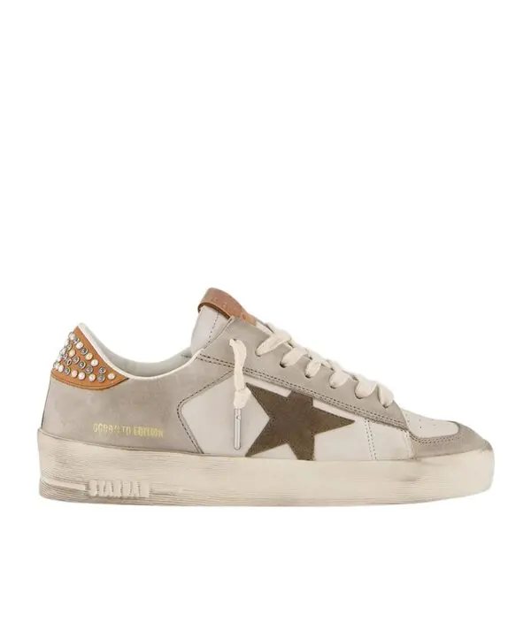 GOLDEN GOOSE Star Studded Leather Sneakers