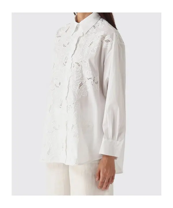 Ermanno Scervino Embroidered Scalloped Shirt