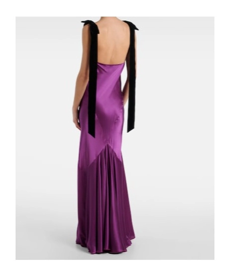 Nina Ricci Satin Halterneck Gown