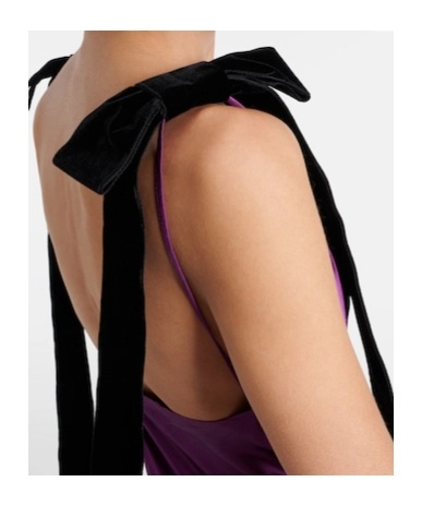 Nina Ricci Satin Halterneck Gown