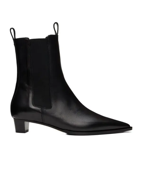 AeydĒ Kiki Pointed Chelsea Boots - Black