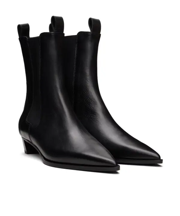 AeydĒ Kiki Pointed Chelsea Boots - Black
