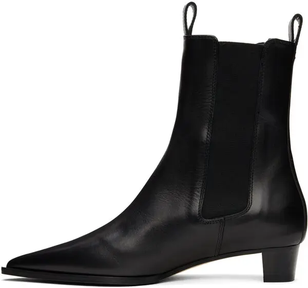 AeydĒ Kiki Pointed Chelsea Boots - Black