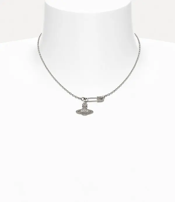 VIVIENNE WESTWOOD Lucrece Orb Pendant Necklace With Safety Pin Motif
