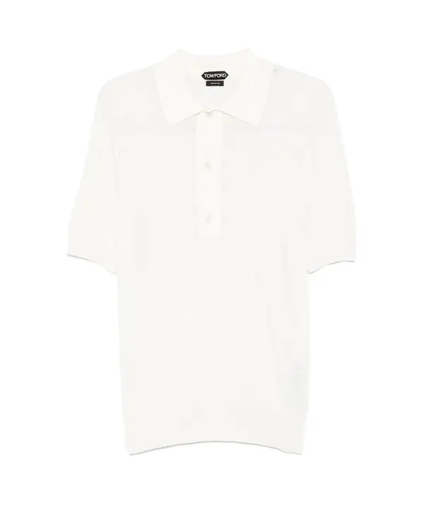 TOM FORD Short Sleeved Knitted Polo Shirt