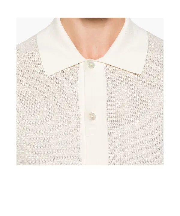 TOM FORD Short Sleeved Knitted Polo Shirt