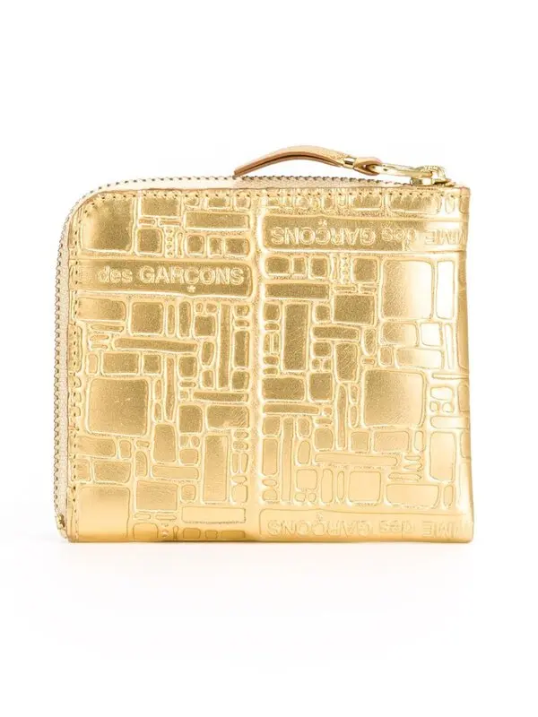 Comme Des Garçons Crocodile-effect Leather Zip Wallet