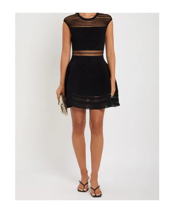 Simkhai Esri Textured Close-knit Mini Dress