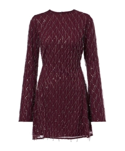 ROTATE BY BIRGER CHRISTENSEN Embellished Minidress - Red