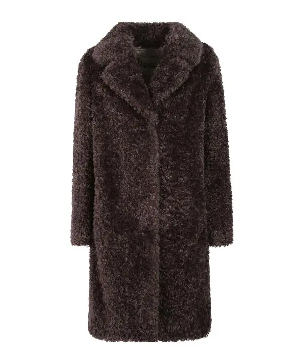 Herno Faux Fur Coat - Black