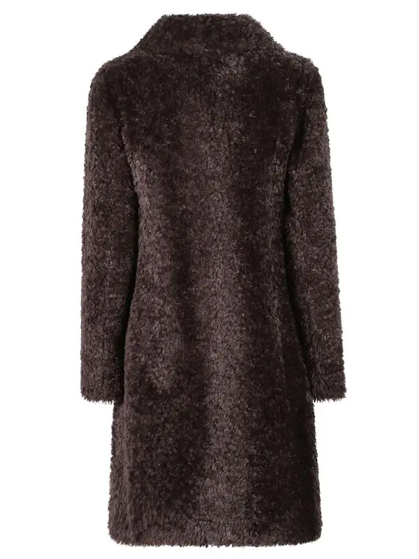 Herno Faux Fur Coat - Black
