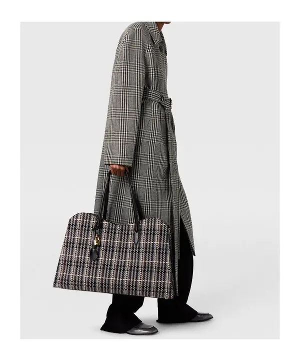 Stella McCartney Checked Belted Wool Coat