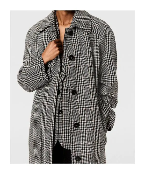 Stella McCartney Checked Belted Wool Coat