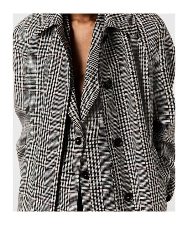Stella McCartney Checked Belted Wool Coat