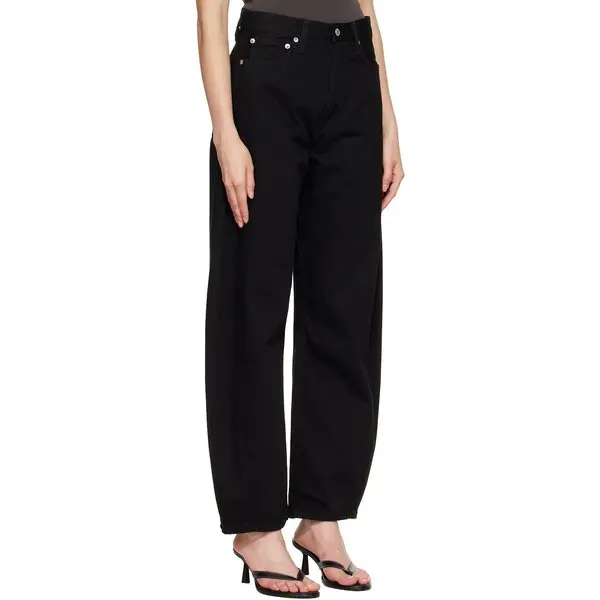 AGOLDE High-waisted Non-stretch Jeans - Black