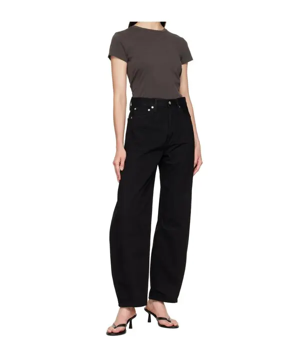 AGOLDE High-waisted Non-stretch Jeans - Black