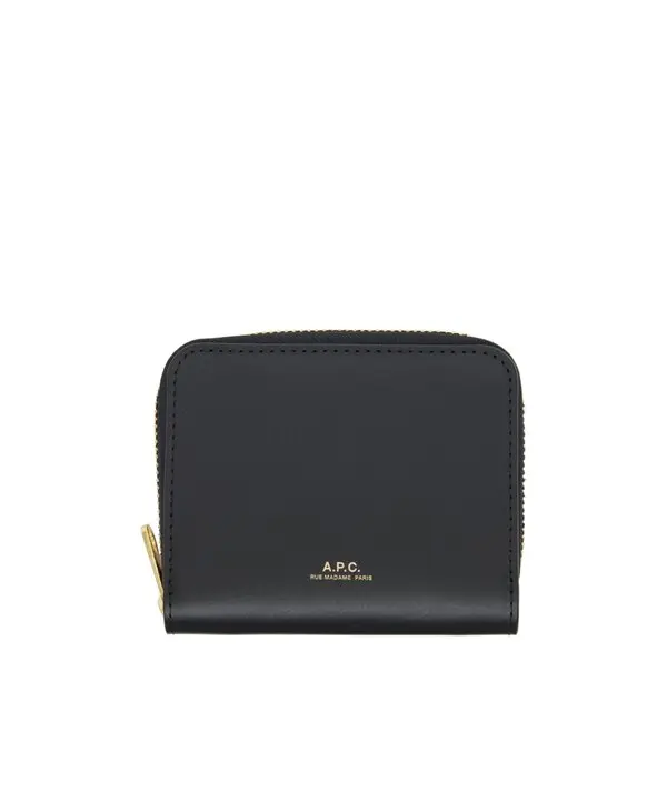A.p.c. Chelsea Zip Wallet - Black