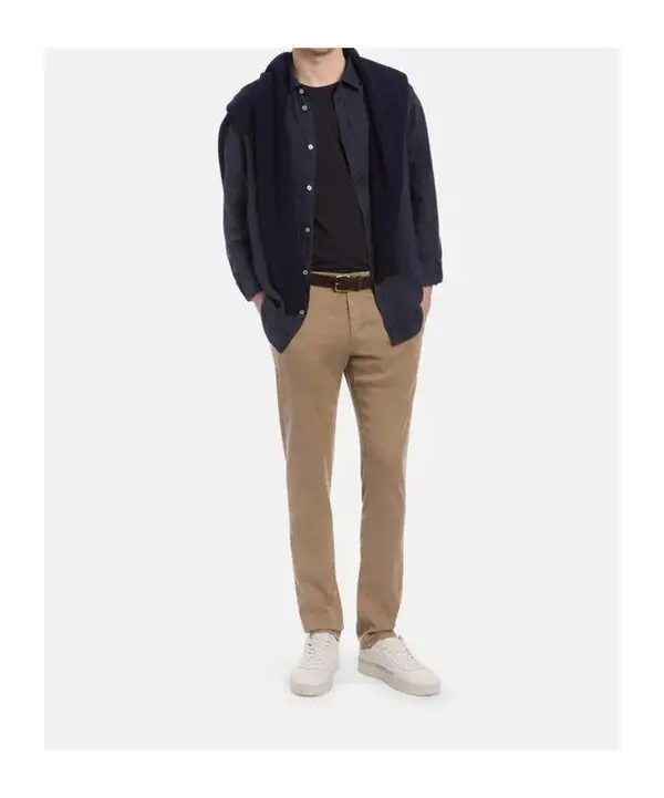 DONDUP Gabardine Casual Trousers - Brown