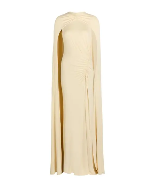 Simkhai Demi Draped Cape Jersey Gown