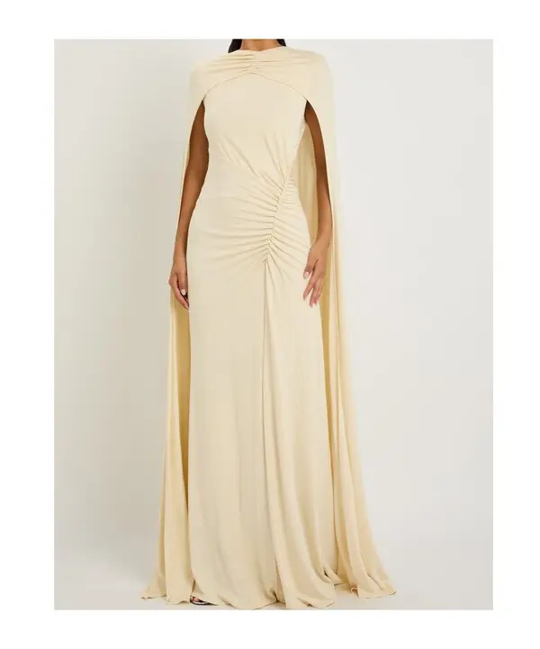 Simkhai Demi Draped Cape Jersey Gown