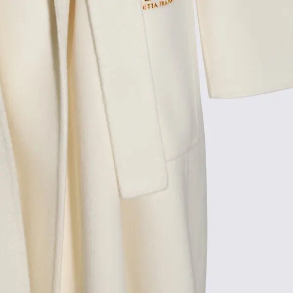 Elisabetta Franchi Wool Double Cloth Coat