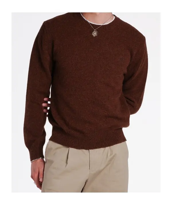 BARACUTA Shetland Wool Crewneck Sweater