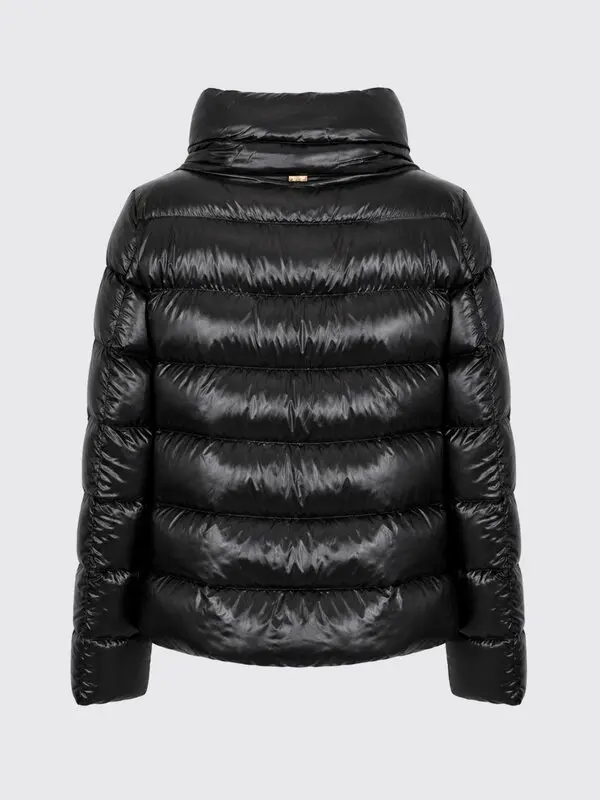 Herno Down Jacket With Mock Neck And Drawstring Hem