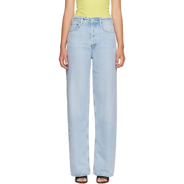 AGOLDE Ren Faded Wide-leg Jeans