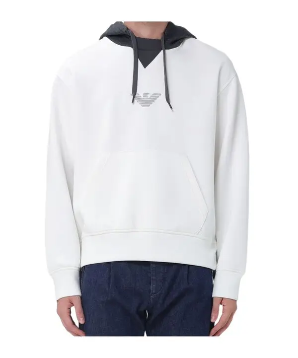 Emporio Armani Long Sleeve Sweatshirt With Drawstring Hood