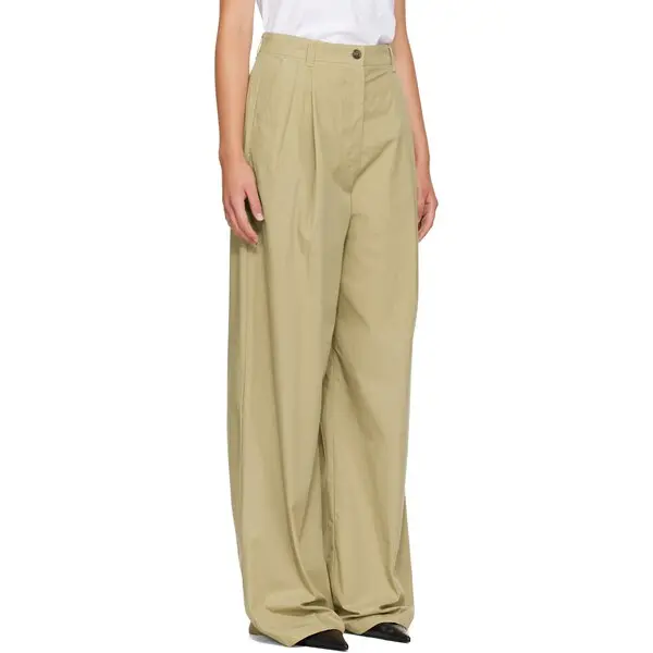 A.p.c. Ginny Wide-leg Trousers - Dark Beige