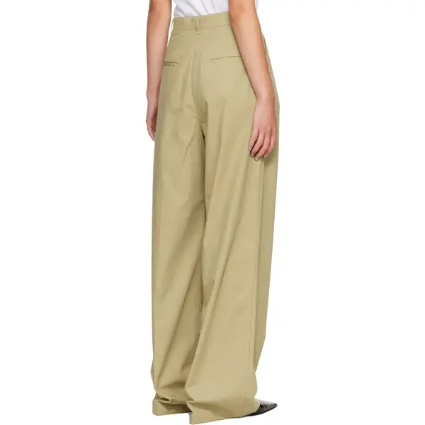 A.p.c. Ginny Wide-leg Trousers - Dark Beige