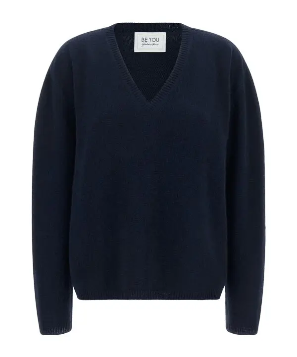 BE YOU V-neck Sweater - Blue