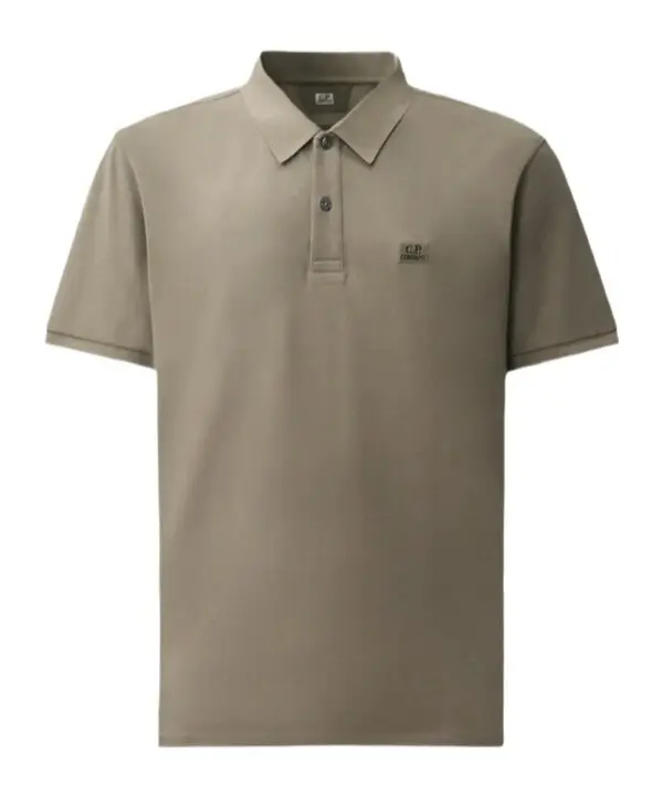 C.P. COMPANY Logo-patch Polo Shirt