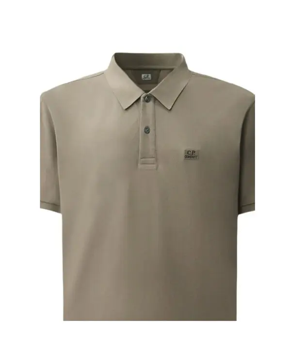 C.P. COMPANY Logo-patch Polo Shirt