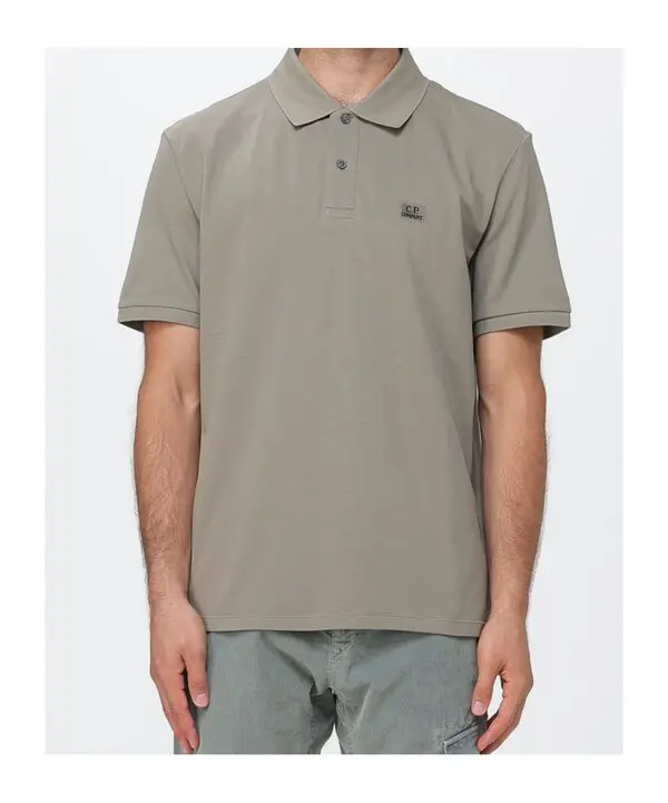 C.P. COMPANY Logo-patch Polo Shirt