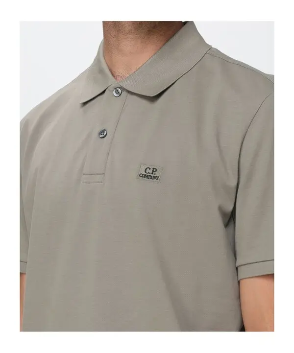 C.P. COMPANY Logo-patch Polo Shirt