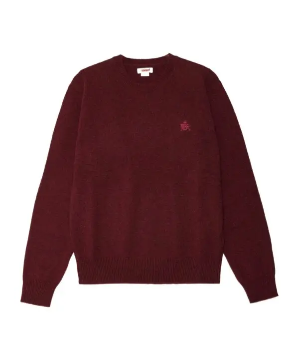 BARACUTA Embroidered Crew Neck Sweater