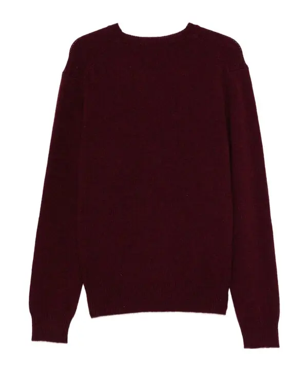 BARACUTA Embroidered Crew Neck Sweater